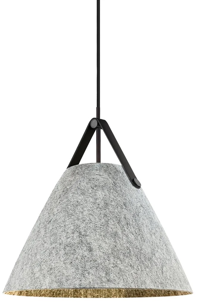 NORDLUX Strap designový lustr s koženým popruhem Varianta: Strap 36, Ø 360 x 370 mm, E27, 40 W, béžová