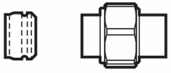 BPS-koupelny Adaptér Měď 15x3/4" pro napojení na rozvod z Cu trubek, chrom
