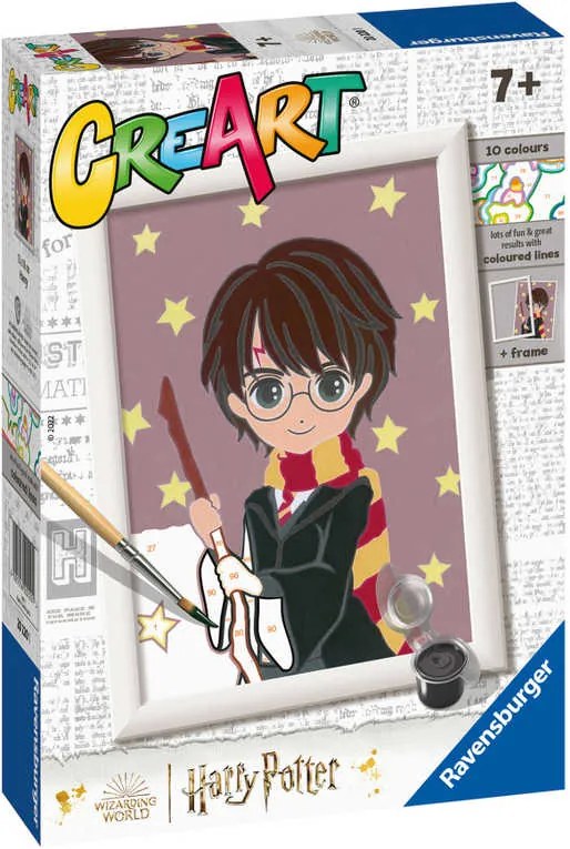 RAVENSBURGER CreaArt Harry Potter kreativní set s barvičkami v krabici 2420220