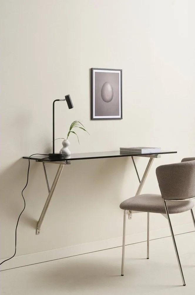 Závěsný pracovní stůl nástěnný se skleněnou deskou 40x120 cm Kullaberg – Jotex