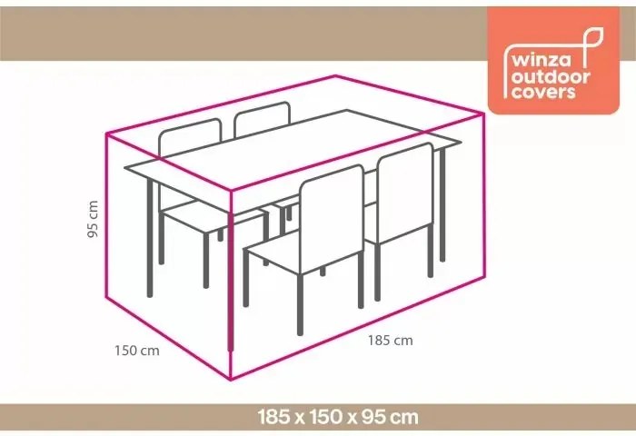 Obal na jídelní soupravu 185x150x95 cm Winza
