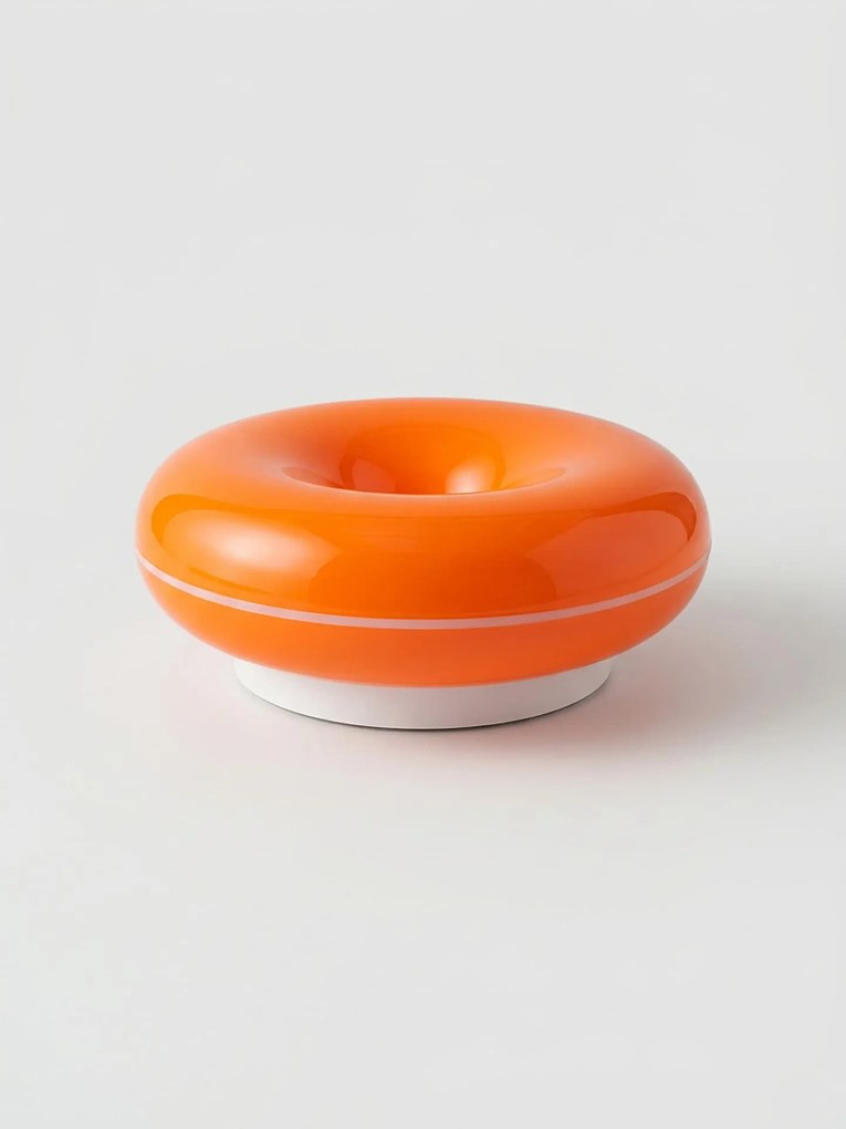 Sinsay - LED stolní lampička ve tvaru donutu - oranžová