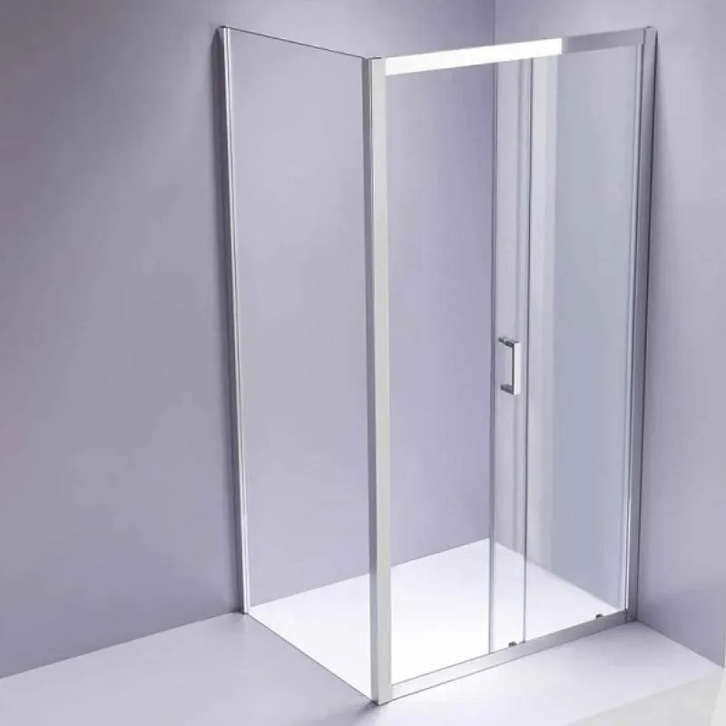 BPS-koupelny Obdélníkový sprchový kout HYD-OK103B 110x80 chrom/transparent + vanička HYD-OSV-SXL03D černá
