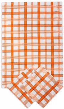 SVITAP sleep well Utěrka Extra savá Káro oranžové 50x70 cm (balení 3 ks)