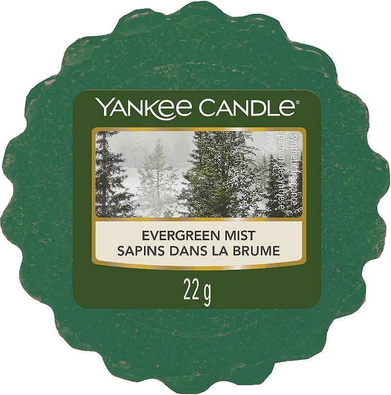 Yankee Candle – vonný vosk Evergreen Mist, 22 g