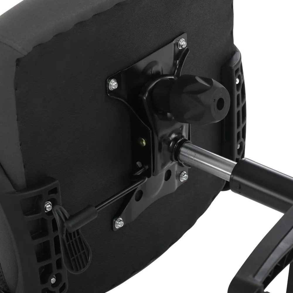 Kancelářská otočná židle NERO — látka, šedá