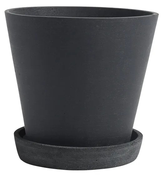 Květináč Flowerpot s podmiskou Black L HAY
