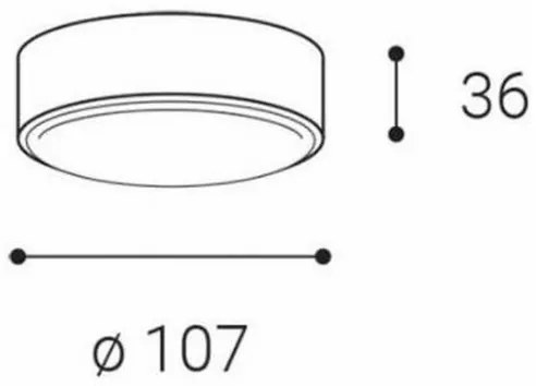 LED2 - LED Stropní svítidlo ROLO LED/6W/230V IP65 antracit