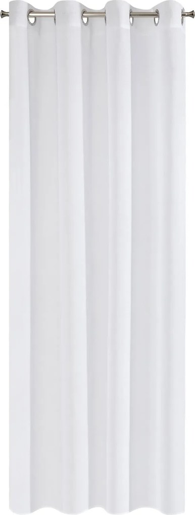 ZÁCLONA NA KROUŽCÍCH ESIM 140X250 CM BÍLÁ