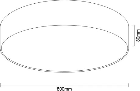 LED Stropní svítidlo LED/135W/230V 3000/4000/6500K pr. 80 cm bílá