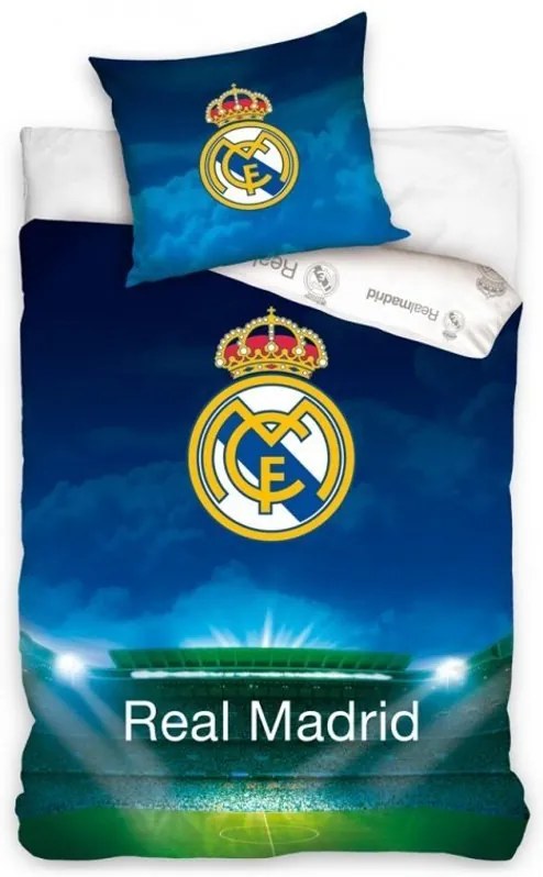 Carbotex · Fotbalové povlečení FC Real Madrid - Estadio Santiago Bernabéu - 100% bavlna - 70x90 cm + 140x200cm