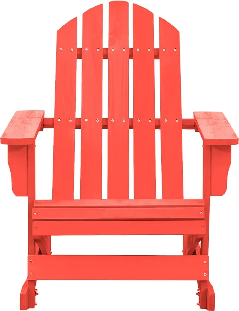 Zahradní houpací křeslo Adirondack masivní jedle červené 315883