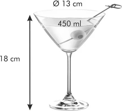 TESCOMA Sklenice na martini CHARLIE 450 ml