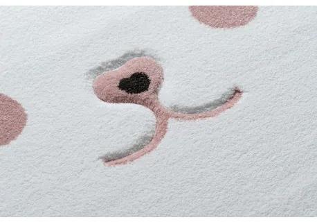 koberec PETIT KRÁLÍČEK, růžový velikost 180x270 cm | krásné koberce cz