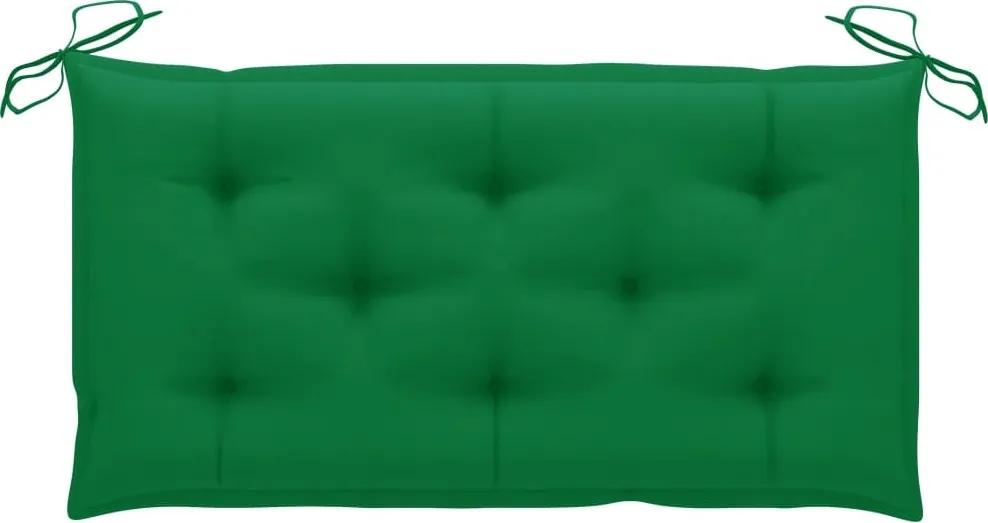vidaXL Zahradní lavice s poduškou 112 cm masivní teak [3062669] Barva: antracitová