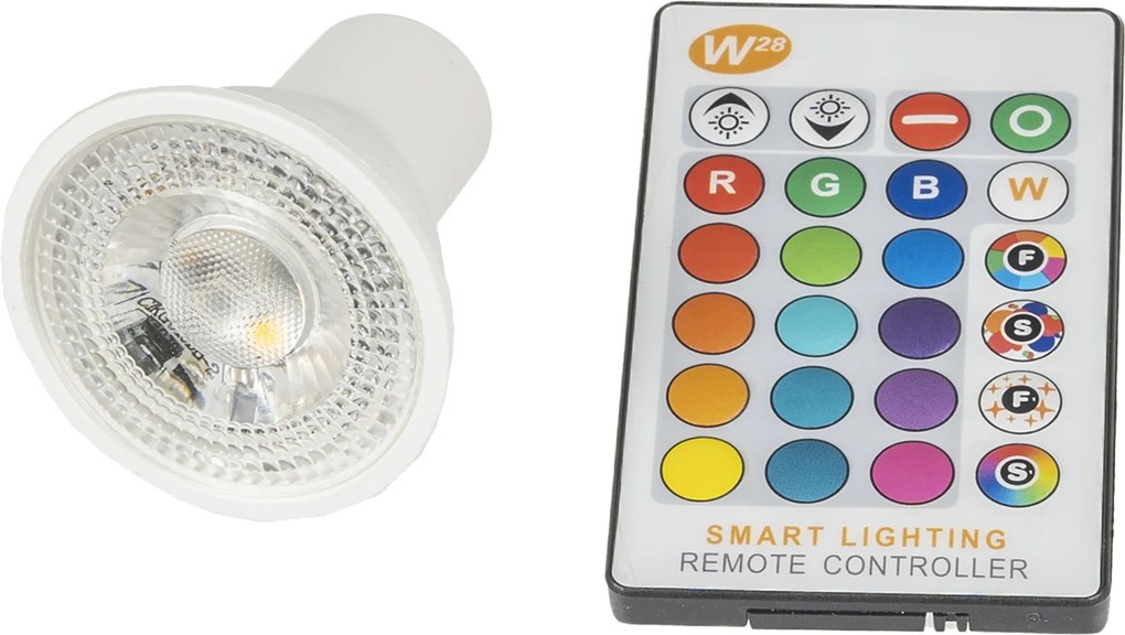 T-LED 021161 LED žárovka RGBW GU10 5W 60° RGBW