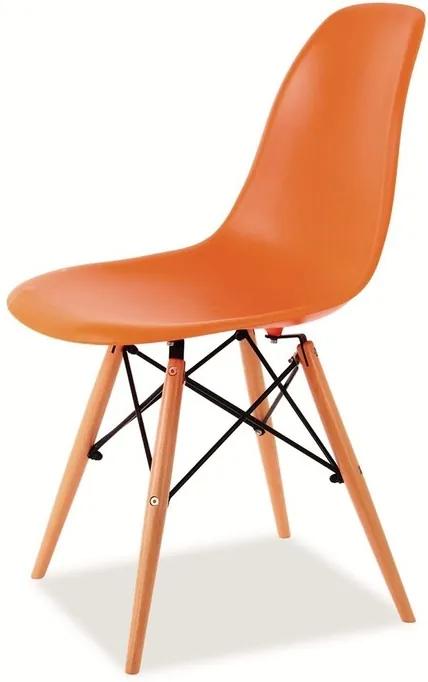 Jídelní židle Enzo - oranžová