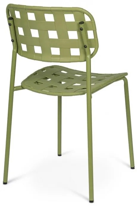BIZZOTTO Zahradní jídelní židle CLOVER zelená 0650031