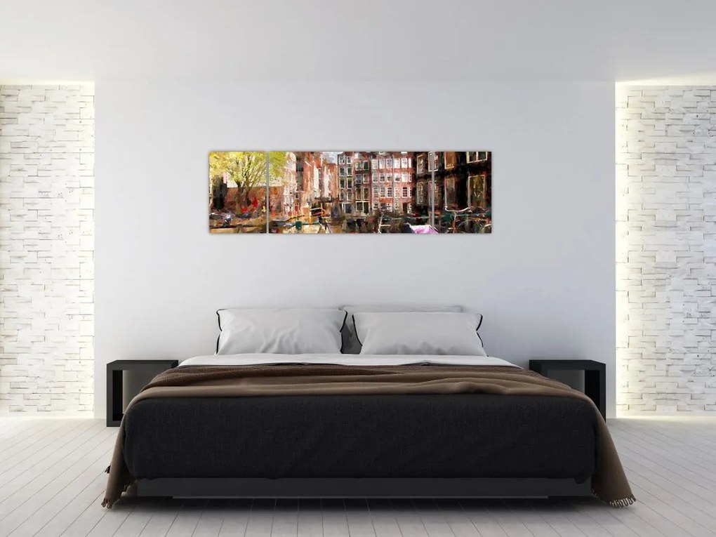 Obraz - Amsterdam (170x50 cm)