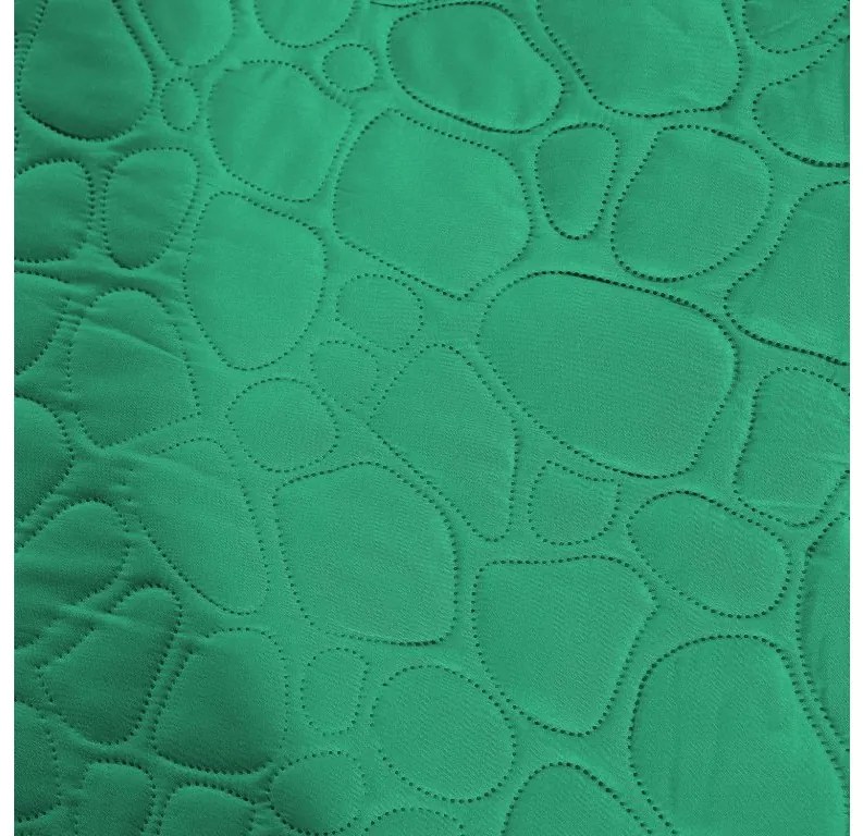 Světle zelený přehoz na postel se vzorem STONE Rozměr: 200 x 220 cm