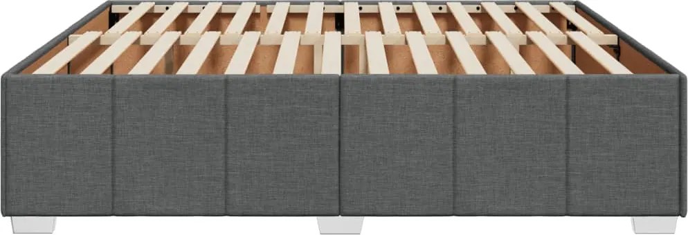 Rám postele bez matrace tmavě šedý 180 x 200 cm textil 3284854