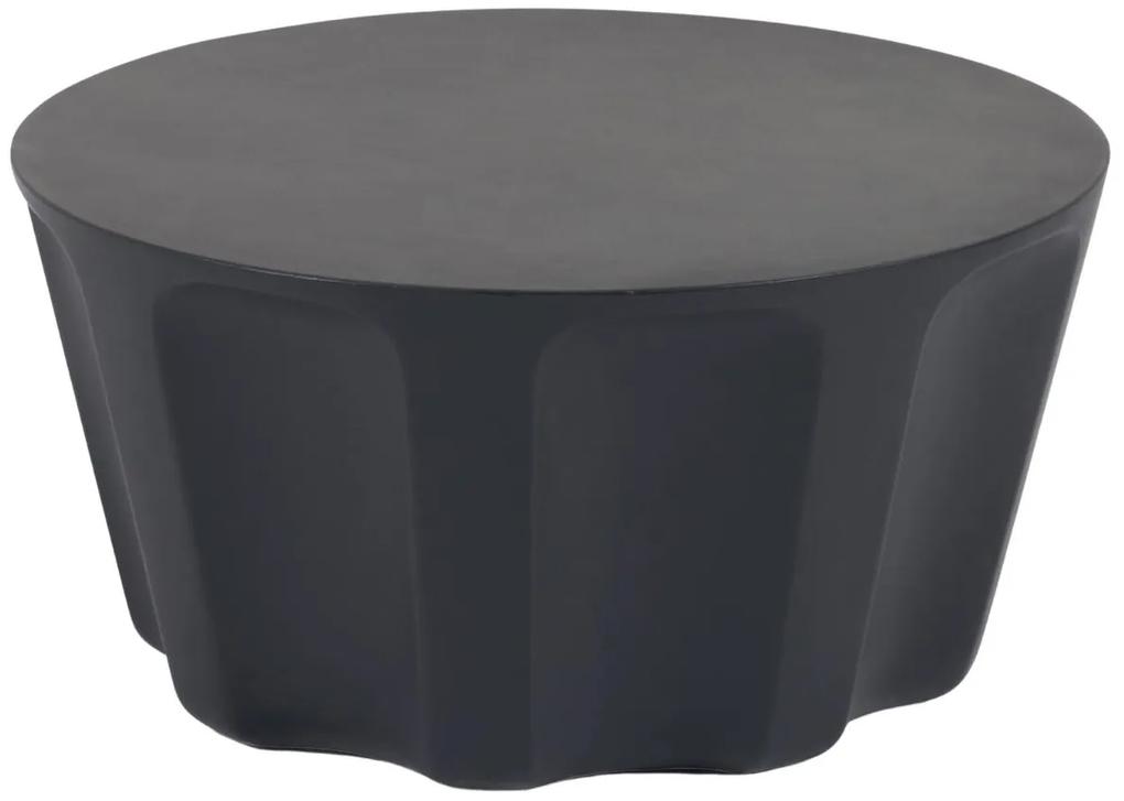 OnaDnes -20% Černý cementový konfereční stolek Kave Home Vilandra Ø 60 cm