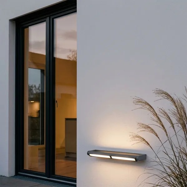 Brilagi -LED Venkovní nástěnné svítidlo SALERNO LED/24W/230V 66 cm antracit IP65