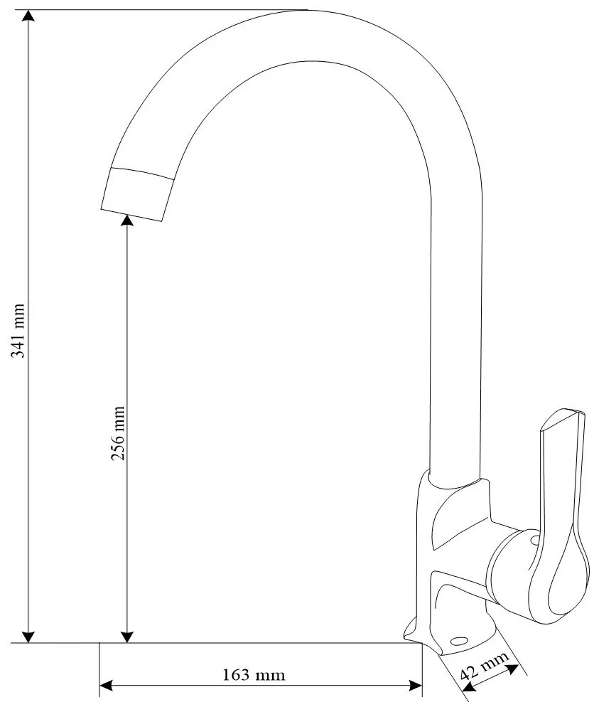 Mexen SABRE - Vysoká baterie/dřezová, Černá, 72190-70