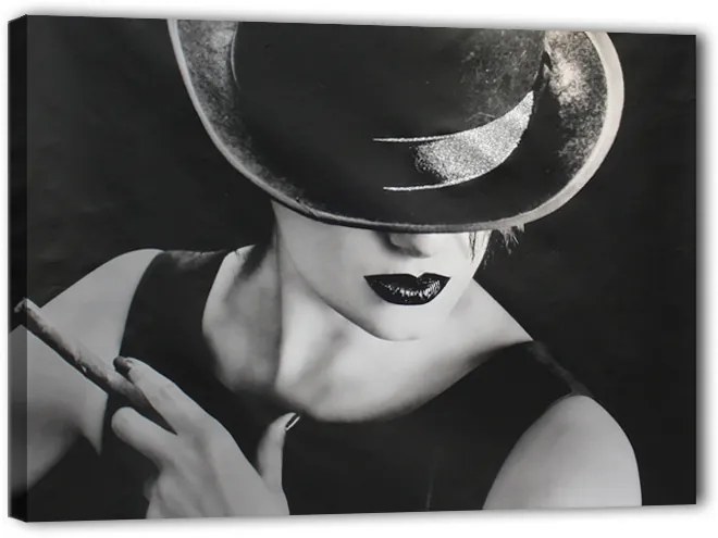 Styler Obraz na plátně - Dáma s cigaretou 60x80 cm