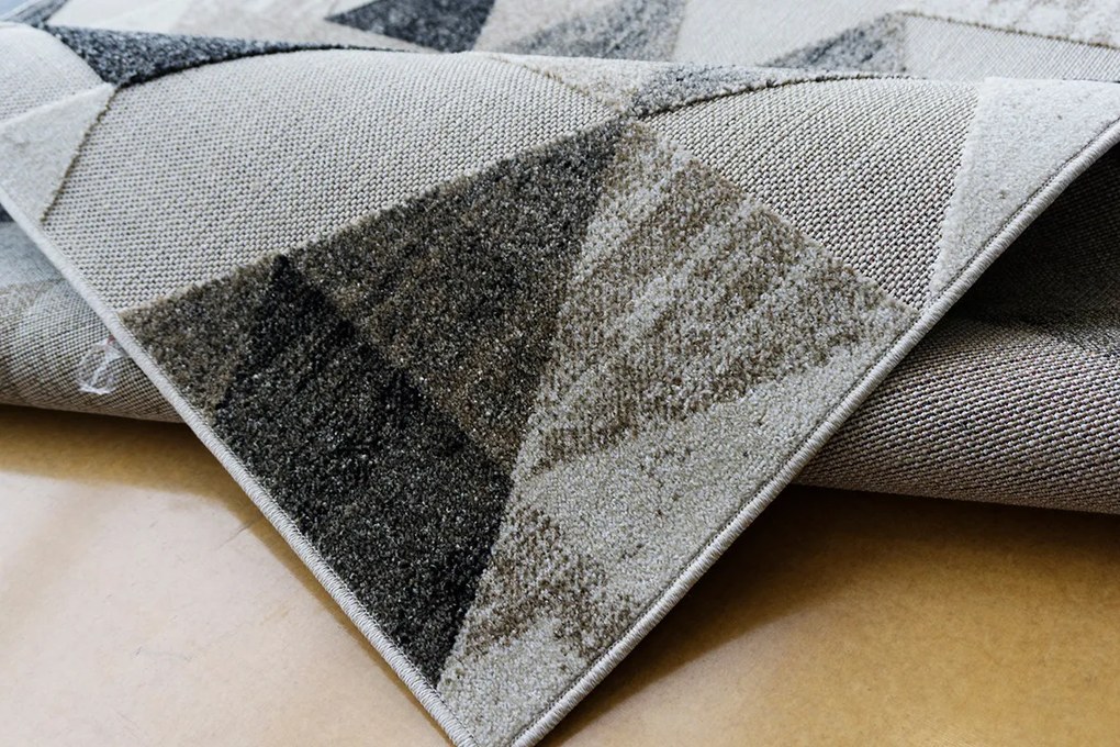 BE Koberec Lagos 1700 BEIGE - béžový šedý černý obdélníkový Rozměr: 80x150 cm