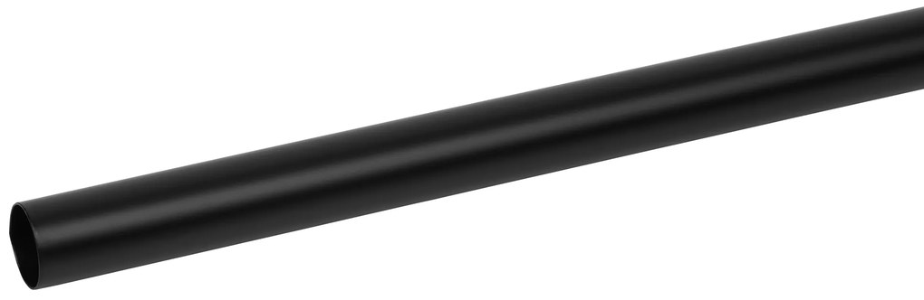 Dekodum Garnýž jednořadá LOFT 25 mm černá matná 140 cm