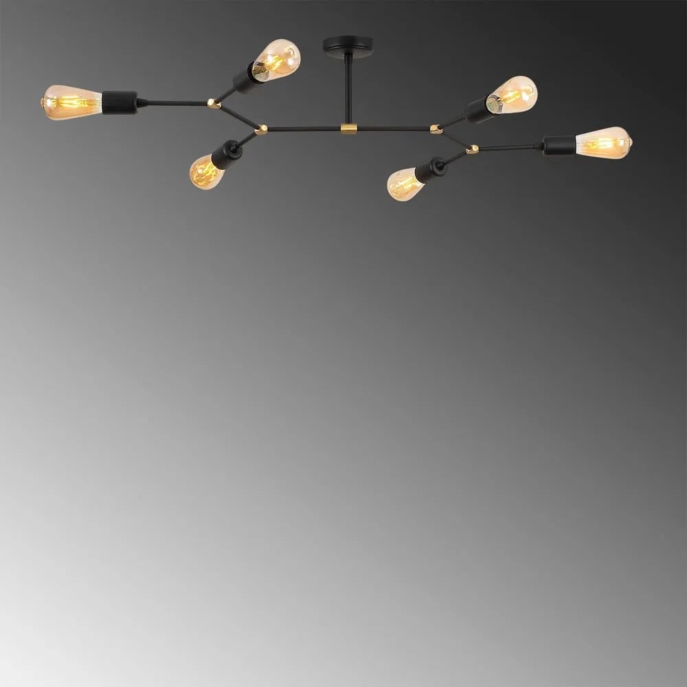 Černé stropní svítidlo 48x95 cm Sparrow – Opviq lights