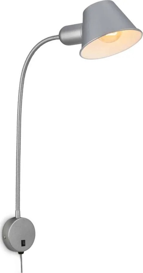Briloner 2089-014 - Flexibilní nástěnná lampa BRELLO 1xE27/10W/230V matný chrom