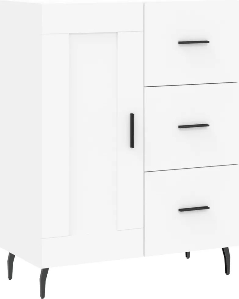 Skříň highboard bílá 69,5 x 34 x 180 cm kompozitní dřevo 3196027