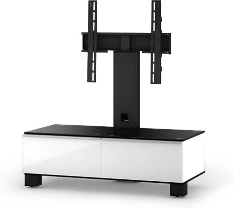 Moderní TV stolek Sonorous MD 8095 (bílý) + HODINKY, SLUCHÁTKA