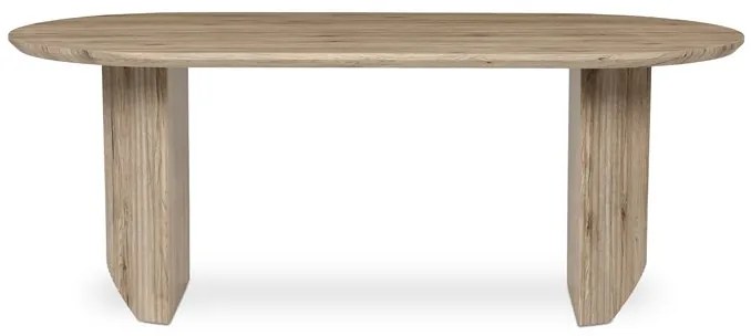 Autronic Jídelní stůl SORETO — 200x100x77 cm, MDF, dekor dub/ ořech Tmavě hnědá