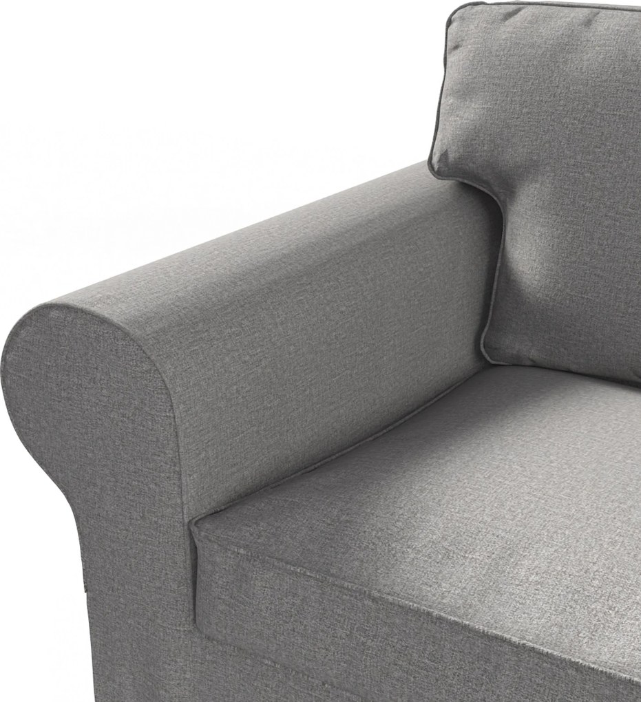 Potah na pohovku IKEA Ektorp 3-místná, nerozkládací barva šedá látka pletený vzor