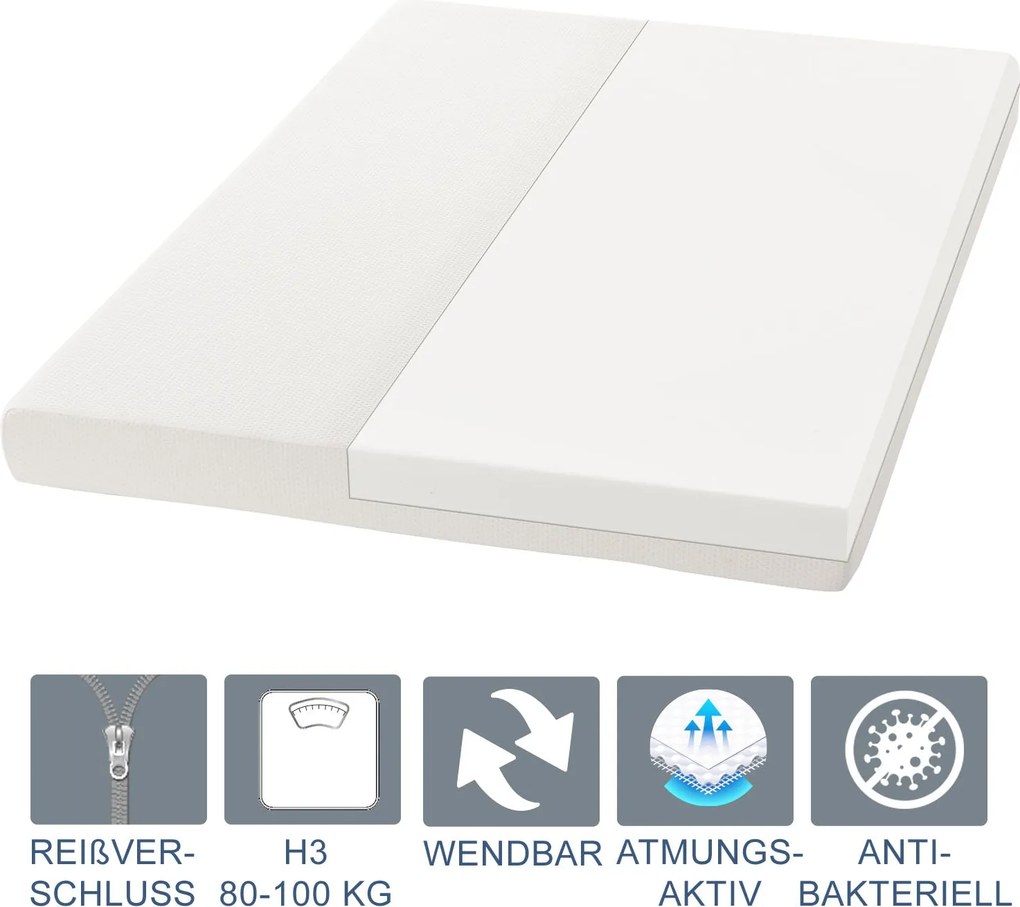 Juskys Matrace ze studené pěny H3 Velikost: 160 × 200 cm