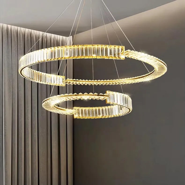 Toolight Toolight, LED křišťálové stropní svítidlo APP1524-CP60/80, zlatá, OSW-06972