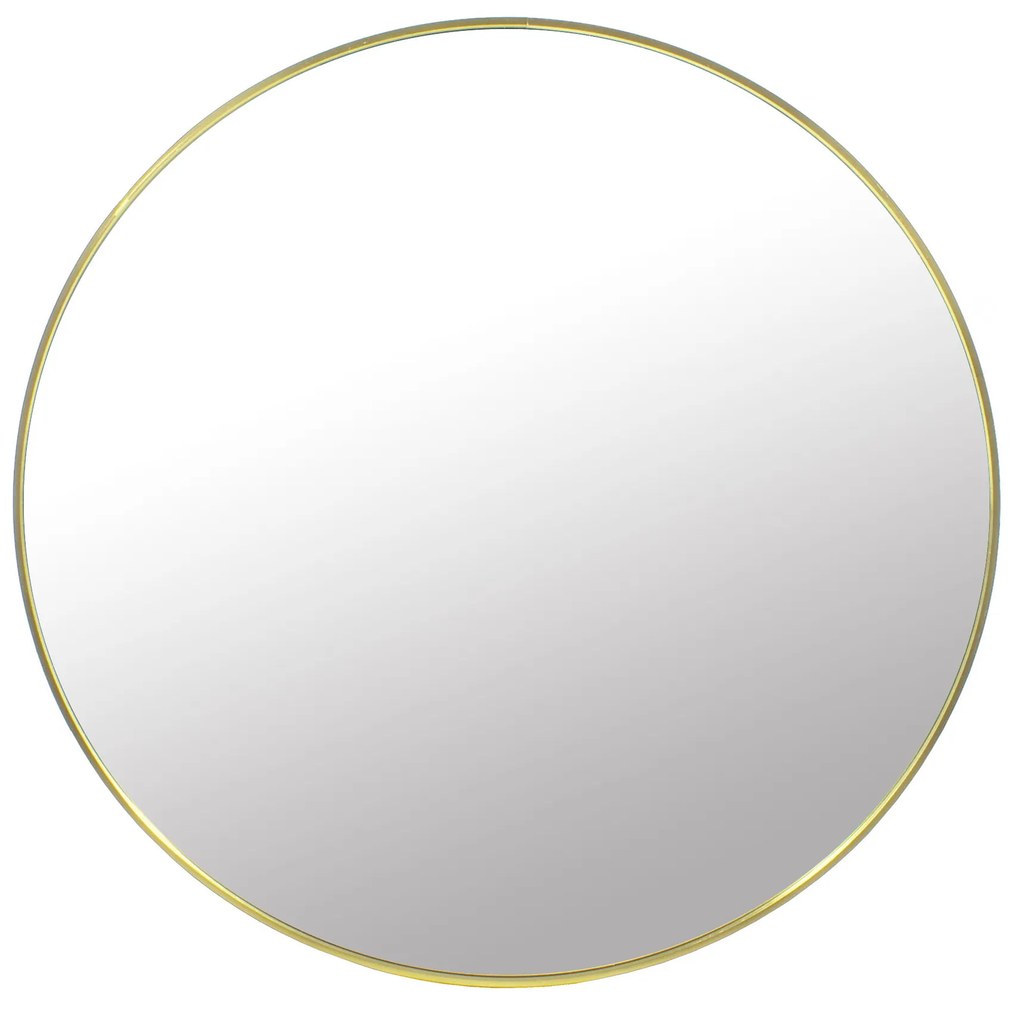 Zlaté kulaté zrcadlo LEOBERT - různé velikosti Průměr zrcadla: 80 cm