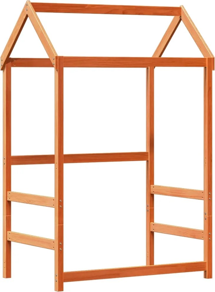 Rám postele se střechou voskově hnědý 90x190 cm masiv borovice 3282167