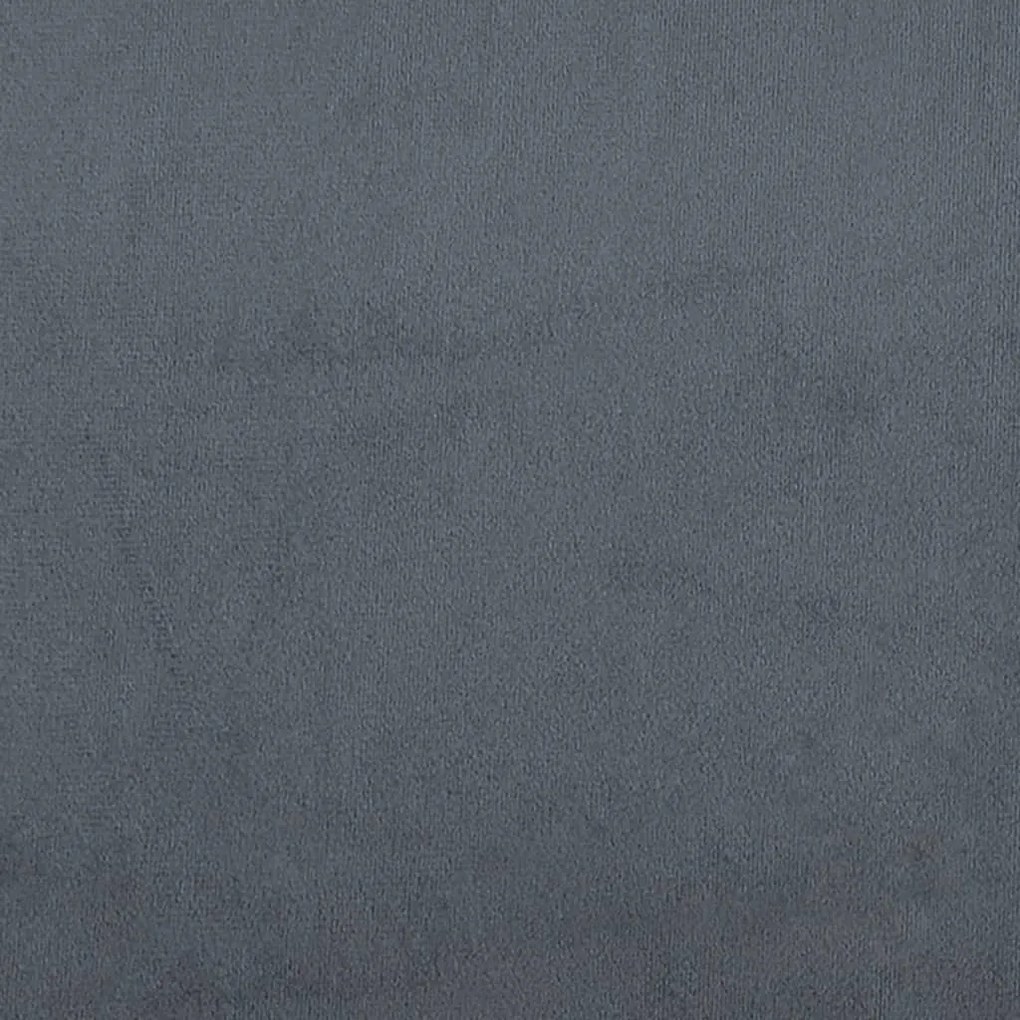 3místná pohovka s polštáři tmavě šedá 180 cm samet - Default Title
