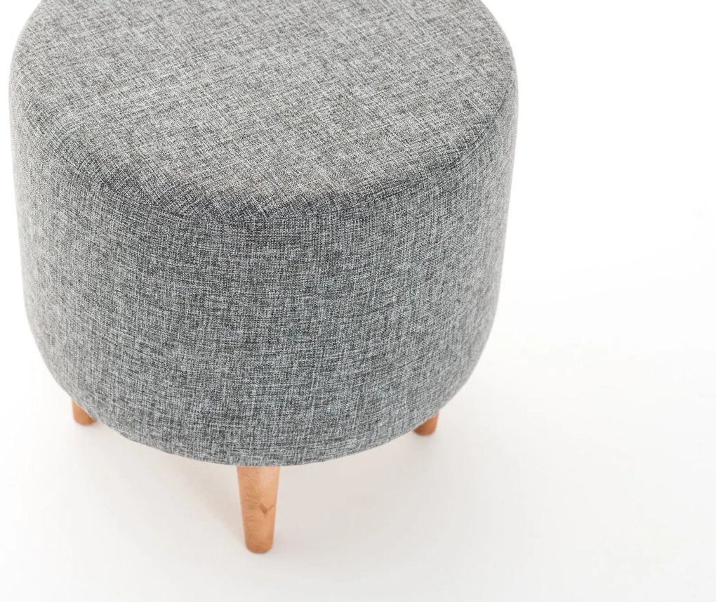 Atelier del Sofa Taburet Liza - Grey, Šedá