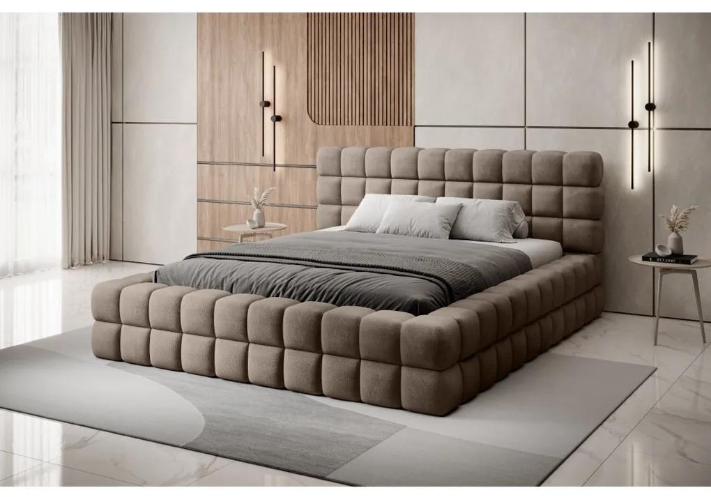 Eltap Čalouněná postel Dizzle Materiál a barva potahu: Jaffray 24 - růžová, Rozměry (cm): 140x200