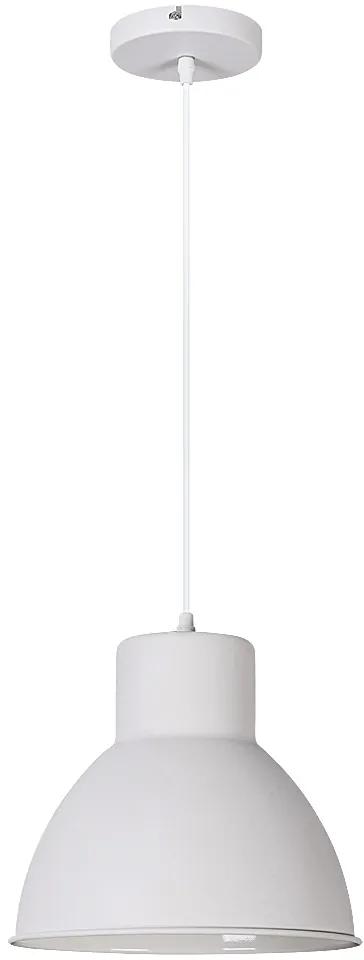 Rabalux 2577 DEREK - Závěsný industriální lustr v bílé barvě Ø 27,5cm