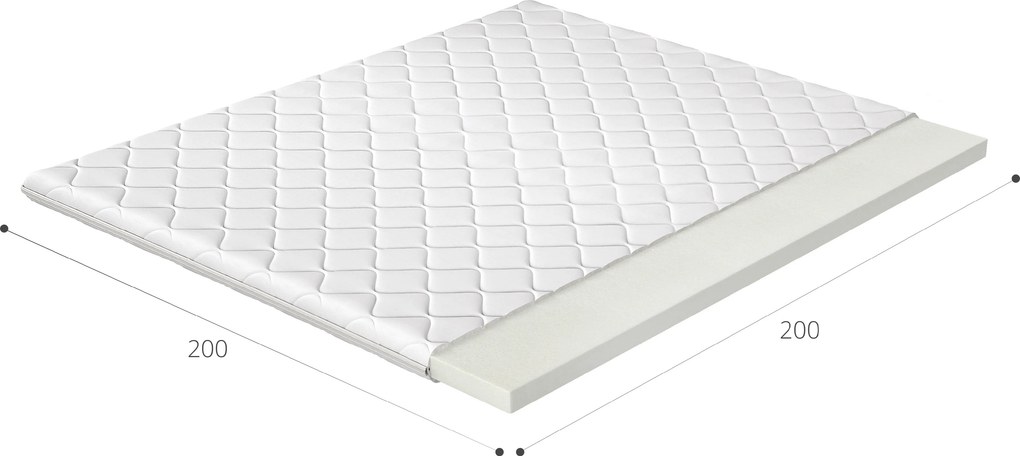 ADRK Furniture Topper T25 200x200 Hypoalergenní potah