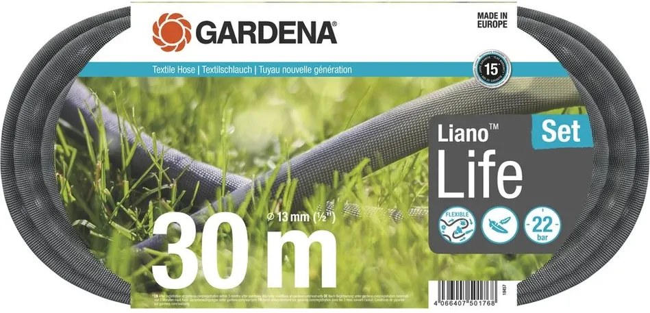 Zahradní textilní hadice Gardena Liano™ Life 1/2" 30 m 18457-20