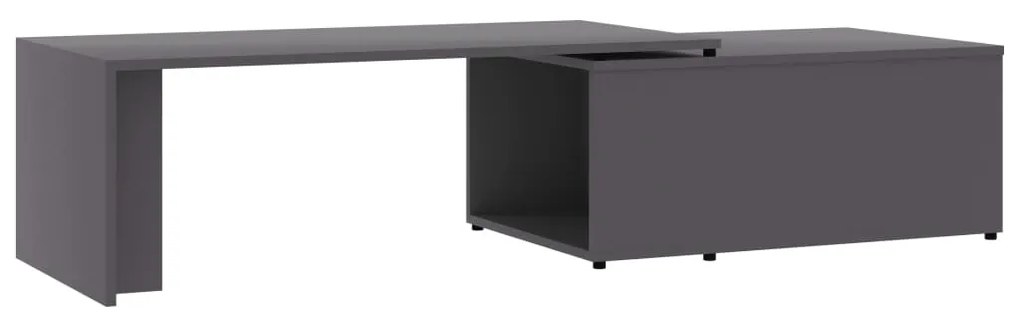 Konferenční stolek šedý 150 x 50 x 35 cm dřevotříska - Default Title