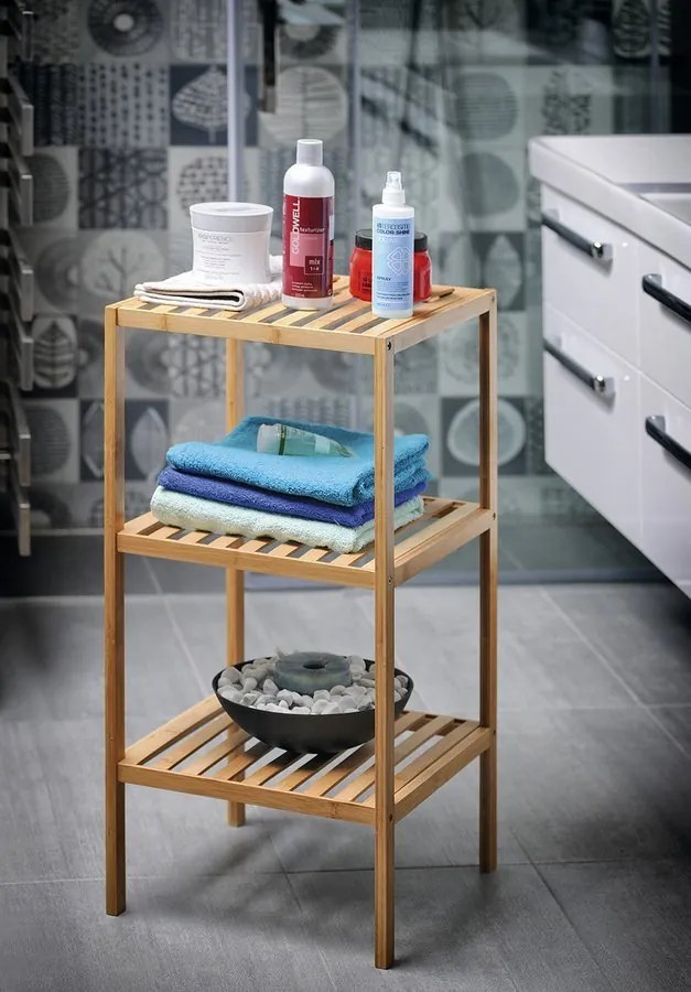 Aqualine Aqualine, BAMBUS odpadkový koš kulatý 5l, bílá, BI007