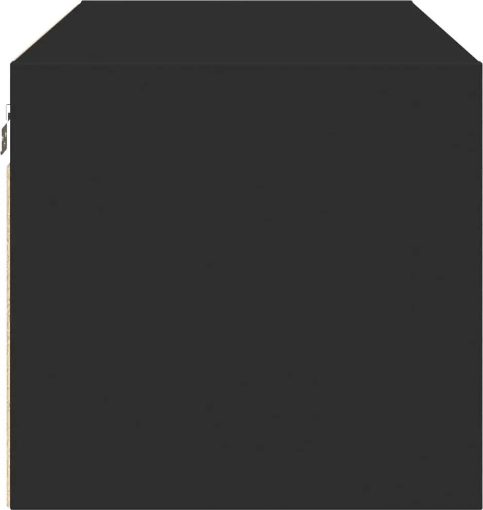 vidaXL Nástěnná skříňka se skleněnými dvířky 102x37x35 cm [836512] Barva: kouřový dub